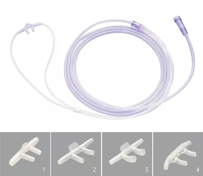 2.1m Disposable Sampling Cannula Nasal Oxygen Cannula CO2+O2 Free ...