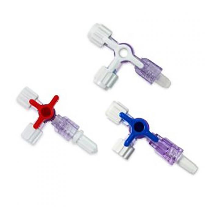 One Way Luer Stopcock Valve Plastic Flow Control 3 Way Luer Valve