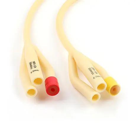 400mm Silicone Coated Catheter 3 Lumen Urinary 3-Way Standard Latex ...