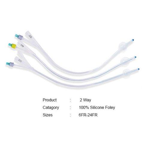 2 Way Suprapubic Medical Sterile Silicone Coated Catheter Foley Balloon ...
