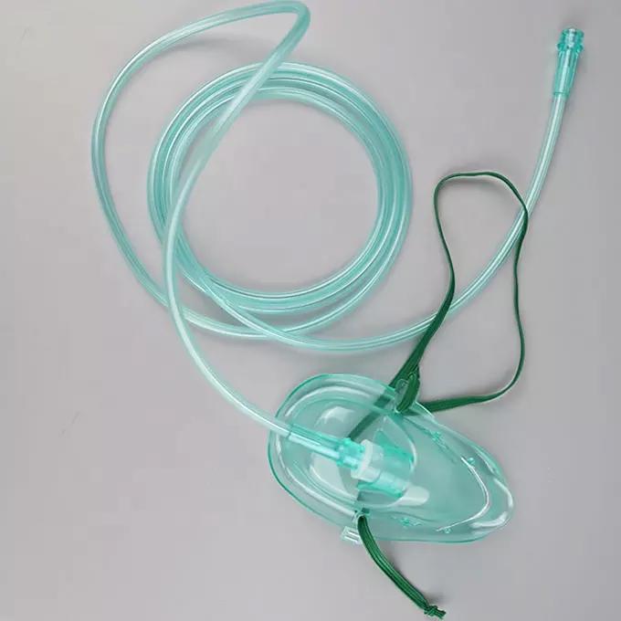 Disposable Emergency Medical Oxygen Mask Medical PVC Oxygen Mask