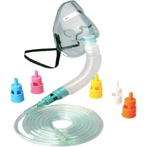 Emergency Medical Oxygen Mask with 6PCS Colored Venturi Connectors(id ...