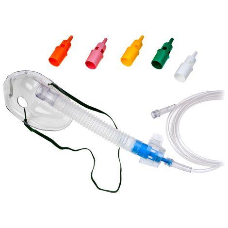 Respiratory Venturi Oxygen Mask For Oxygen Concentartor With 2.1m Tubing