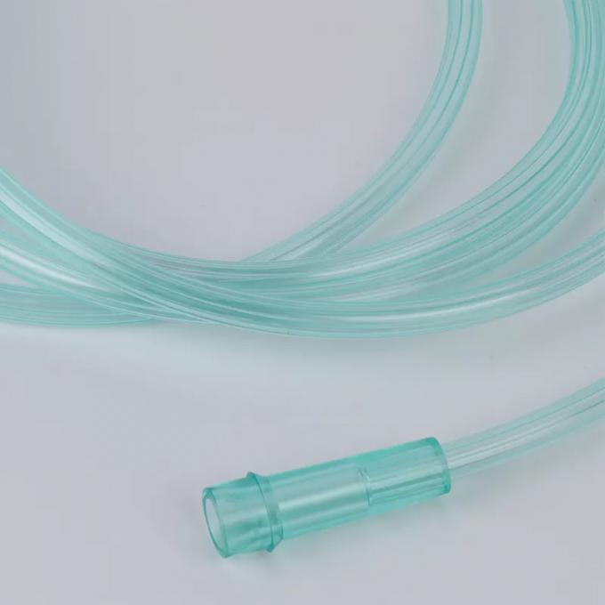 Disposable Medical Soft PVC Oxygen Cannula 2.1m Oxygen Connection Tubing