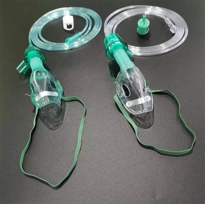 PVC 버릴 수 있는 의학 다중 통풍구 휴대용 산소 마스크 조정할 수 있는 벤츄리 마스크