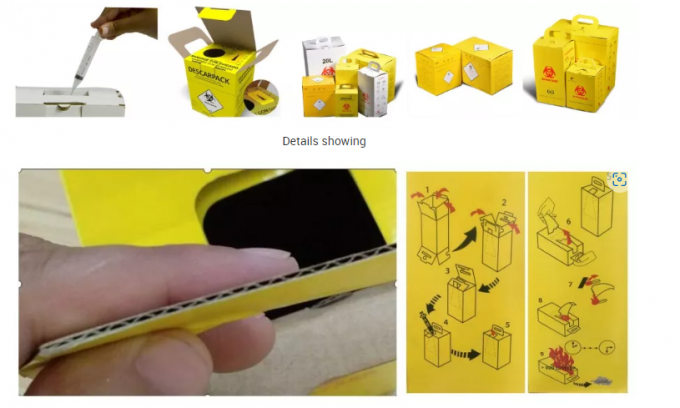 Sharp Container Medical Consumables 5L Medical Biohazard Safety ...