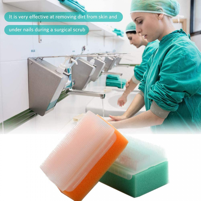 Medical Disposable Sterile Soft Sponge Hand Surgical Scrub Brush With ...