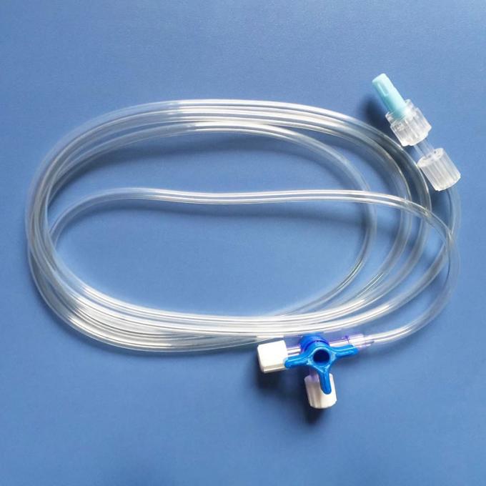 The Transparent 3-Way Stopcock with Luer Lock and 10 cm Extension Tube