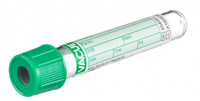 Green Top Sodium Heparin Blood Collection Tubes Heparin Lithium Sodium Tube