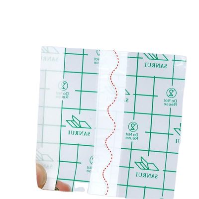 Waterproof PU Film Adhesive Wound Dressing Soft Sterile Easy To Peel
